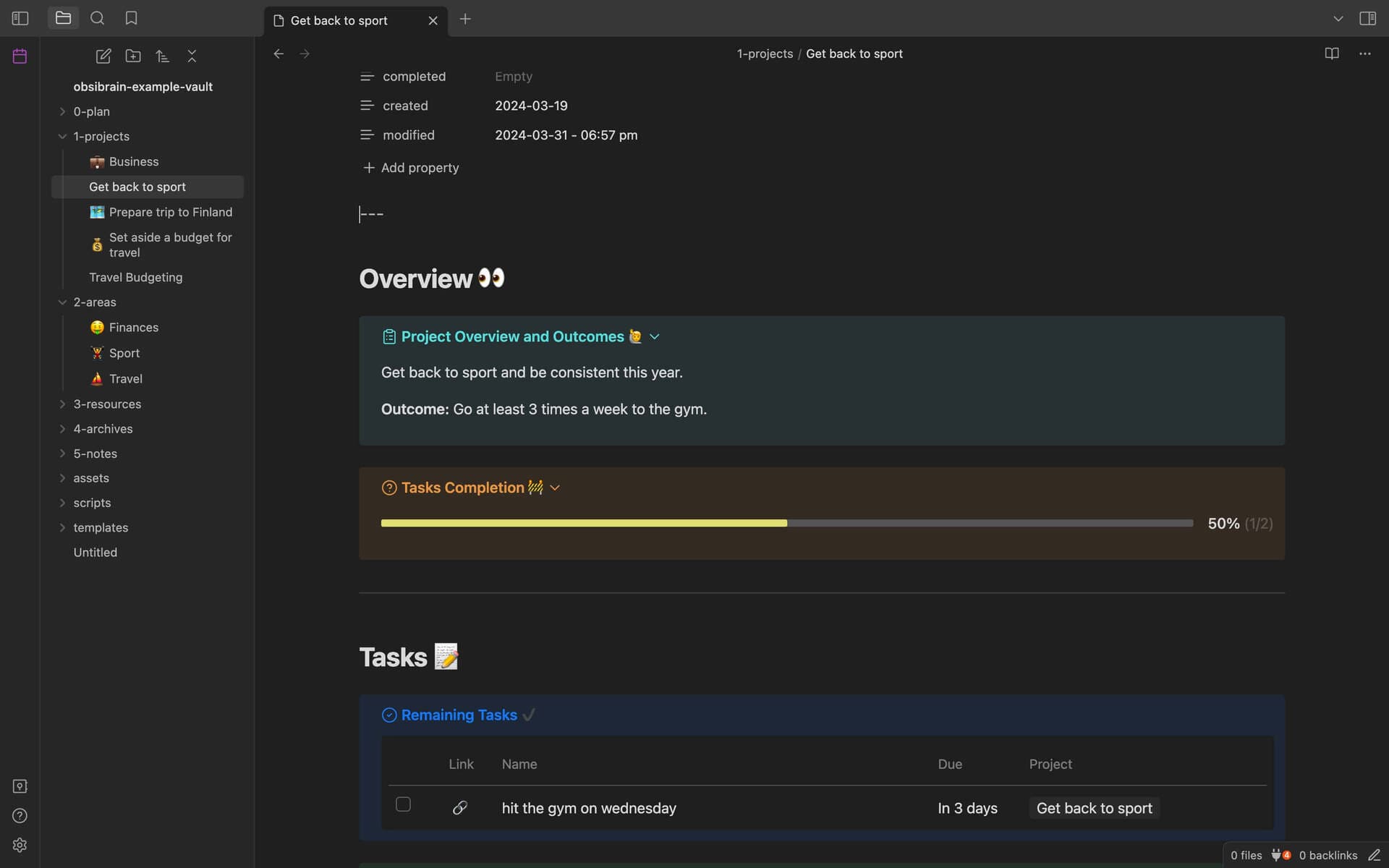 All-in-One Productivity Template for Obsidian - Obsibrain